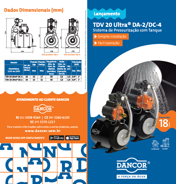 Folder TDV 20 Ultra DA-2/DC-4 - Dancor