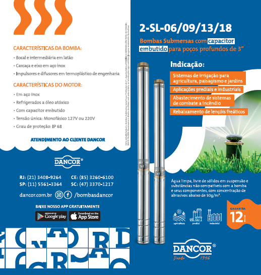 Folder Submersa-3" Com Capacitor - Dancor